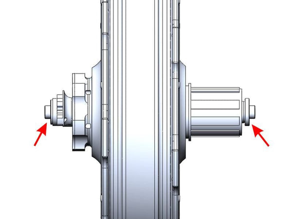 Grin V3 Rear Quick Release Axle Adapters (135mm)