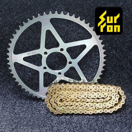 SurRon Light Bee 58 Tooth Sprocket Chain Set